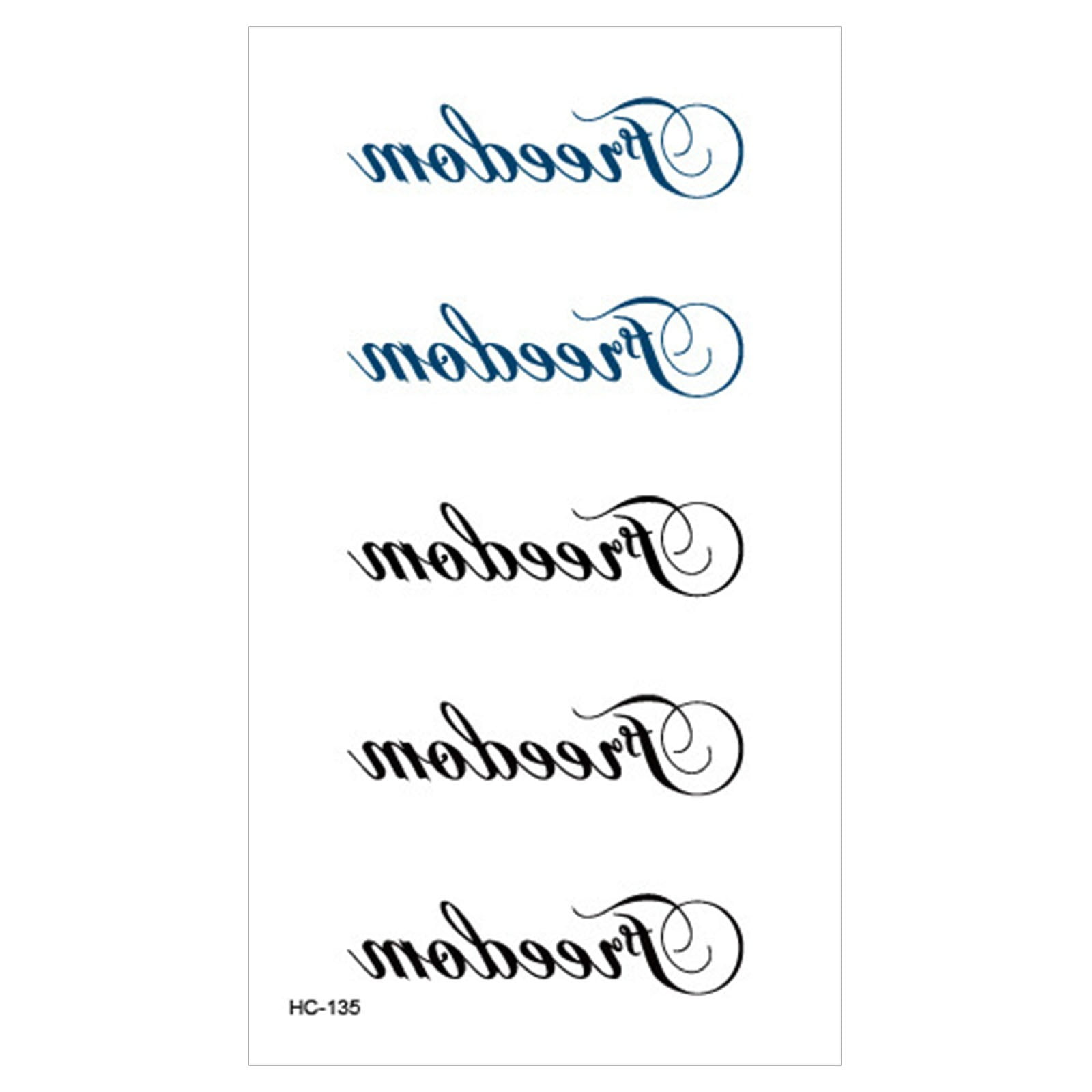 SEMIMAY Waterproof Sweat Disposable English Tattoo Stickers Small Fresh ...