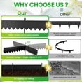 25 Panels Modular Metal Garden Edging 3.2in (H) x 33 ft (L)–Landscape ...