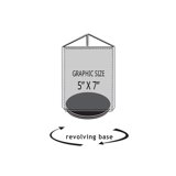 Azar 193722 5"W x 7"H Three-Sided Revolving Sign Holder - Walmart.com