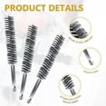 6 Pcs 15mm Stainless Steel Pipe Brush for Electric Drill Cleaning hex ...