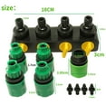 4-Way Water Diverter Garden Hose Pipe Splitter Drip Irrigation Faucet ...