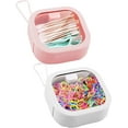 Hovmgk Multi-Piece Hair Band & Rubber Storage Box, Portable Plastic ...