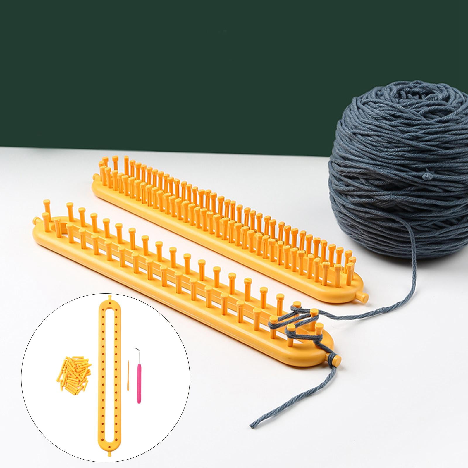Knitting Loom Set DIY Machine Adjustable Peg Crochet Loom Knitter ...