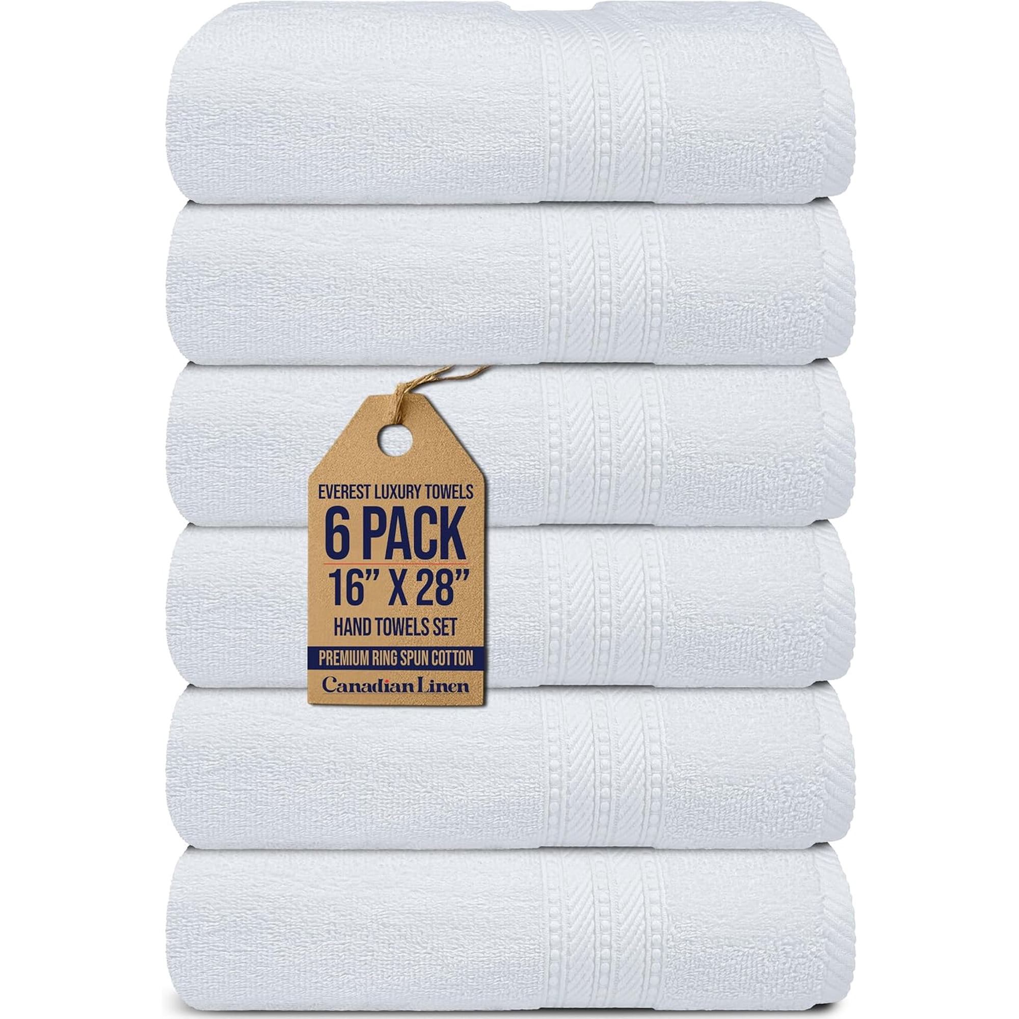 Click here for Canadian Linen Luxury Everest Hand Towels  16x28... prices