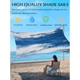 Abstract Mottled Design Sun Shade Sail 14'X18' Retro Blue White ...