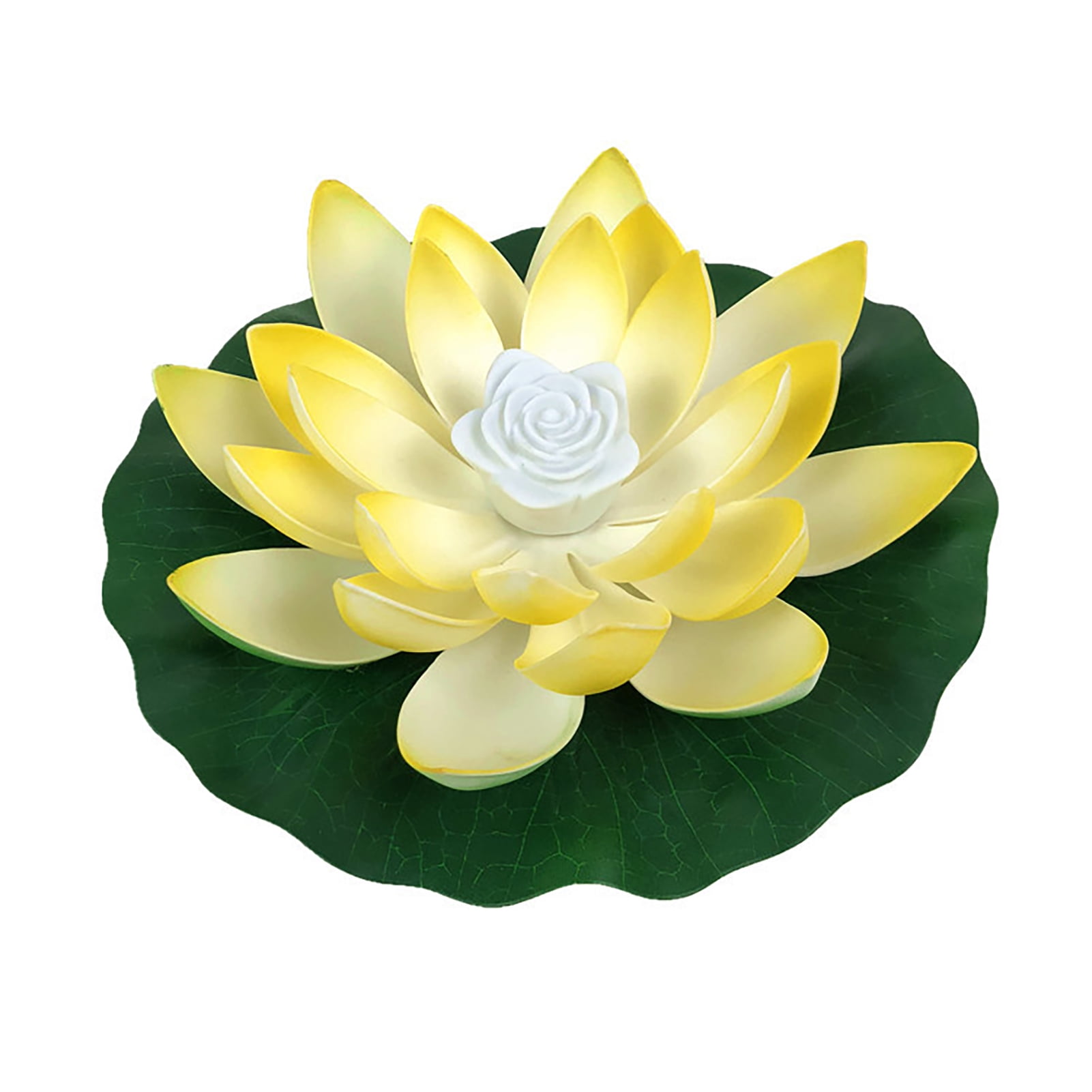 18/28cm Artificial Lotus Flower with LED - Floating Floral Lamp for ...