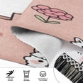 72x23.5 Runner Rug Non Slip Washable Lovey Alpaca Doodles Soft Short ...