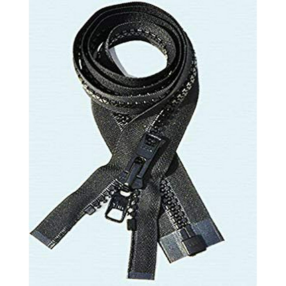 151"–200" Vislon Zipper ~ YKK #10 Reversible Molded with 2 Heads (1 ...