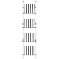 vidaXL Telescopic Boot Rack with 4 Rods, Aluminum, Holds up to 12 Pairs ...