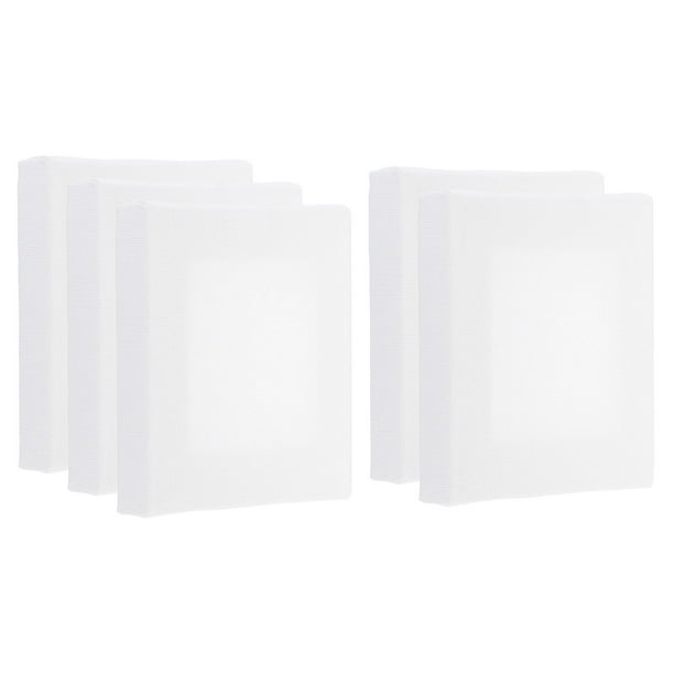 Uxcell Painting Canvas Panels, 5 Pack 4x4 Inch Rectangle Wood Frame ...