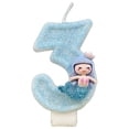 Creative Mermaid Number Birthday Candles | Handmade Cake Decoration ...