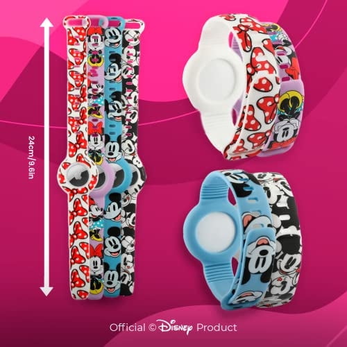 Paquete de 4 muñequeras iJoy Disney para Apple AirTag, ajuste universa ...