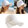 Aellinatey Summer Sun Hat with Long Brims for Protection & Ponytail ...