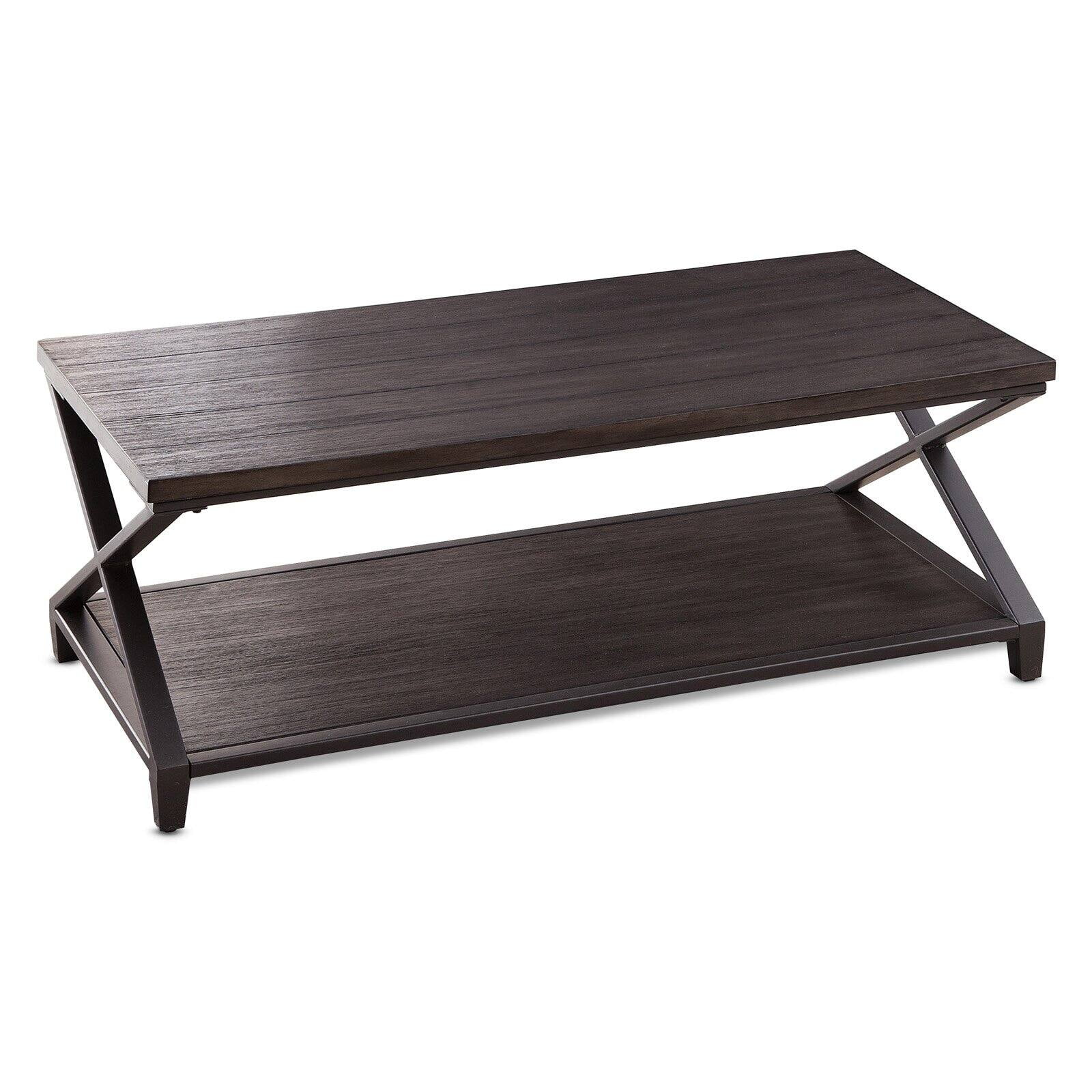 Steve Silver Co. Alex Rectangular Cocktail Table with Shelf - Walmart.com