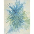 Nourison Color Splash 7'10" x 9'10" Ivory Blue Modern Rug - Walmart.com