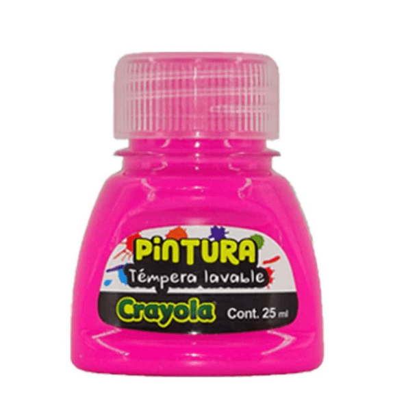 PINTURA TEMPERA CRAYOLA 25ML ROSA paq 10 pz Crayola 2150 | Walmart en línea