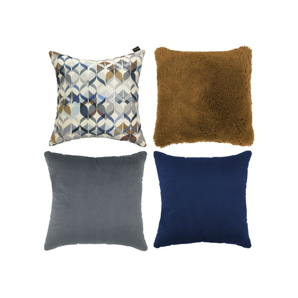 Set de 4 Cojines Decorativos Coprire 45 x 45 cm Caqui | Bodega Aurrera en línea