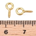 500pc Brass Screw Eye Pin Peg Bails for DIY Jewelry Making Crafts Real ...
