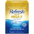 (3 pack) Refresh Optive Mega-3 Lubricant Eye Drops Preservative-Free ...