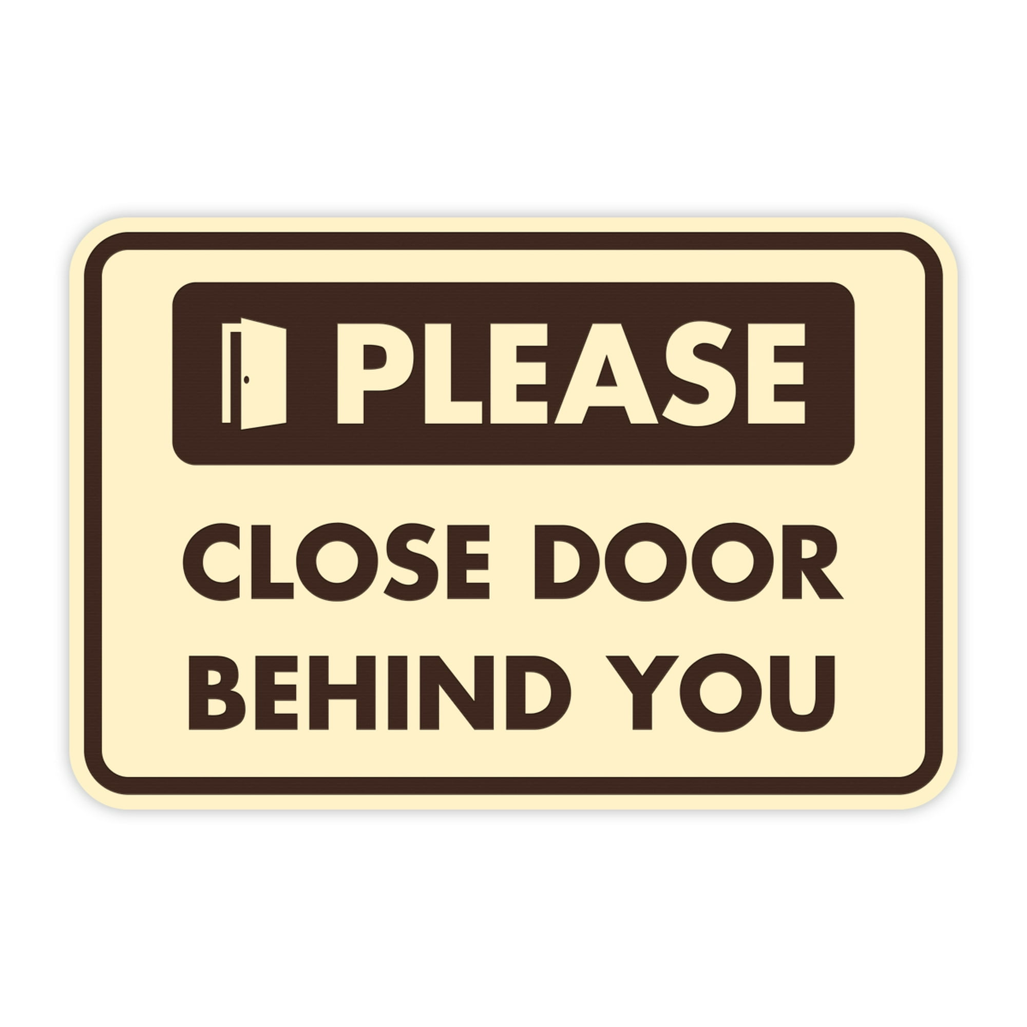 Please Close The Door Sign
