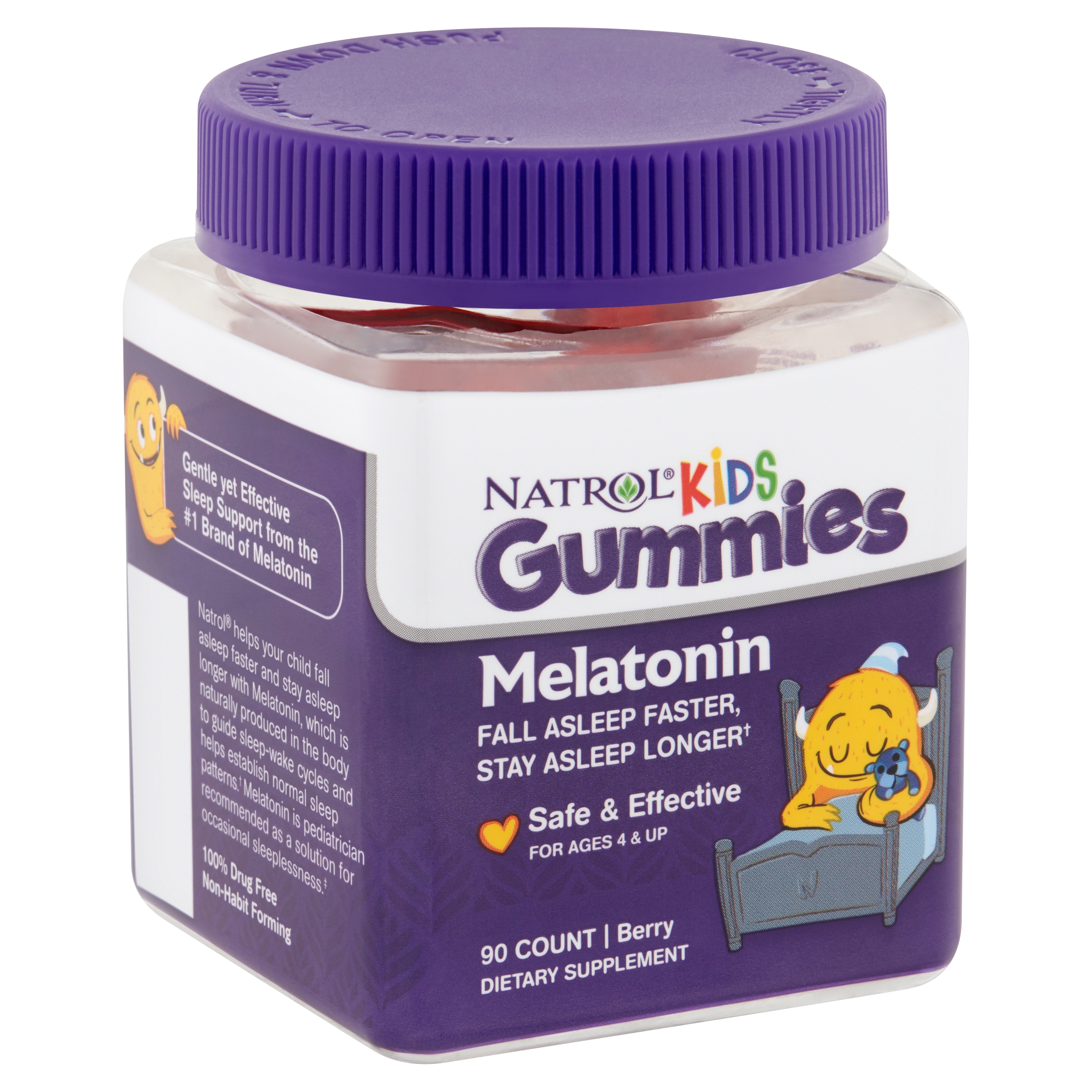 Natrol Kids Berry Melatonin Gummies 90 Count Walmart Walmart