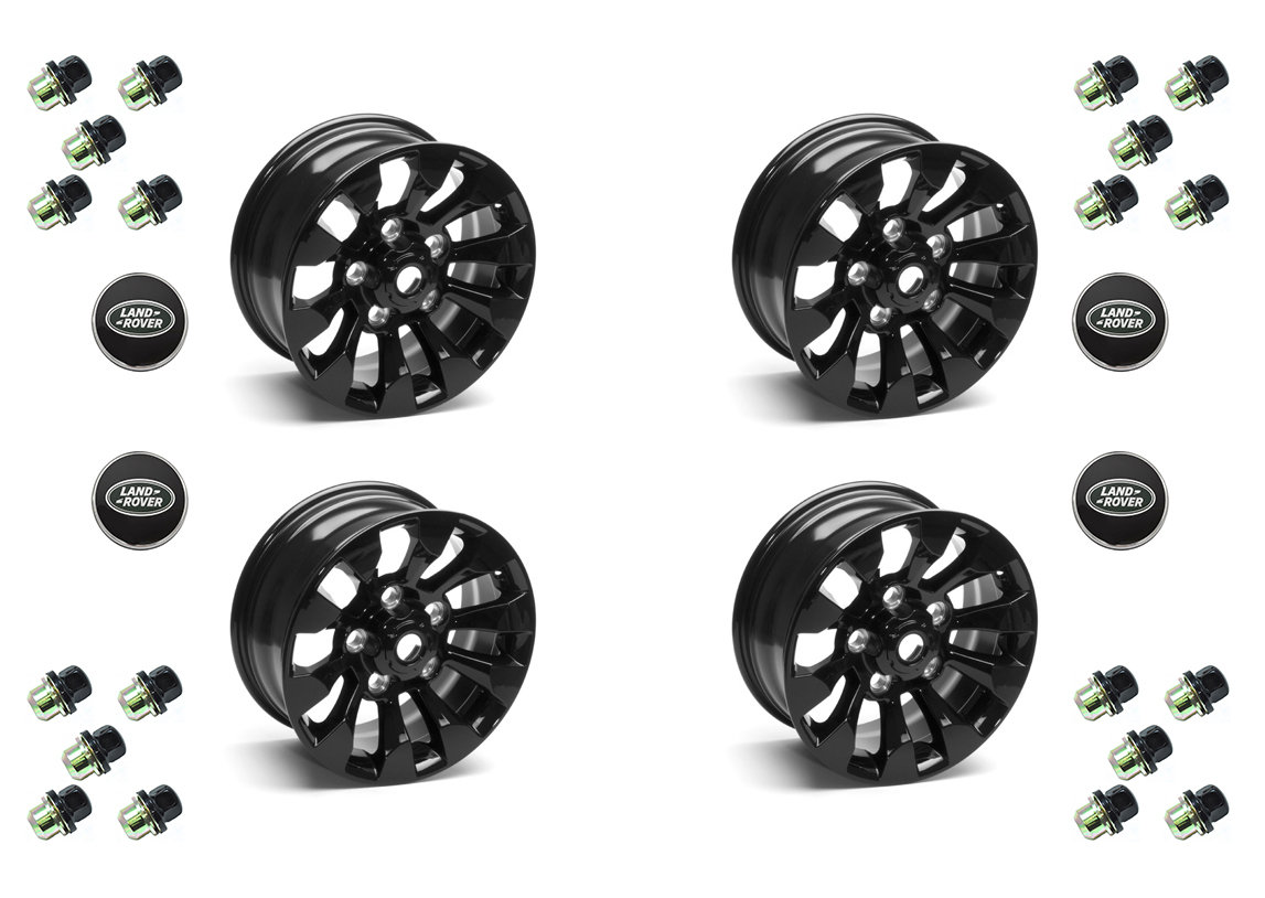 Set Of 4 - 18'' Sawtooth Alloy Wheel (BA3460B) With Lugs (RRD500560B ...