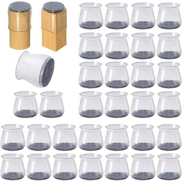 32 Pieces Chair Leg Caps, Chair Leg Protectors, Protective Caps For ...