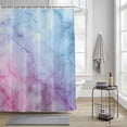Blue Purple Pink Shower Curtain for Bathroom, Marble Texture Fantasy ...