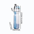 17oz Insulated Spray Water Bottle With Mist Function for Hiking Running ...