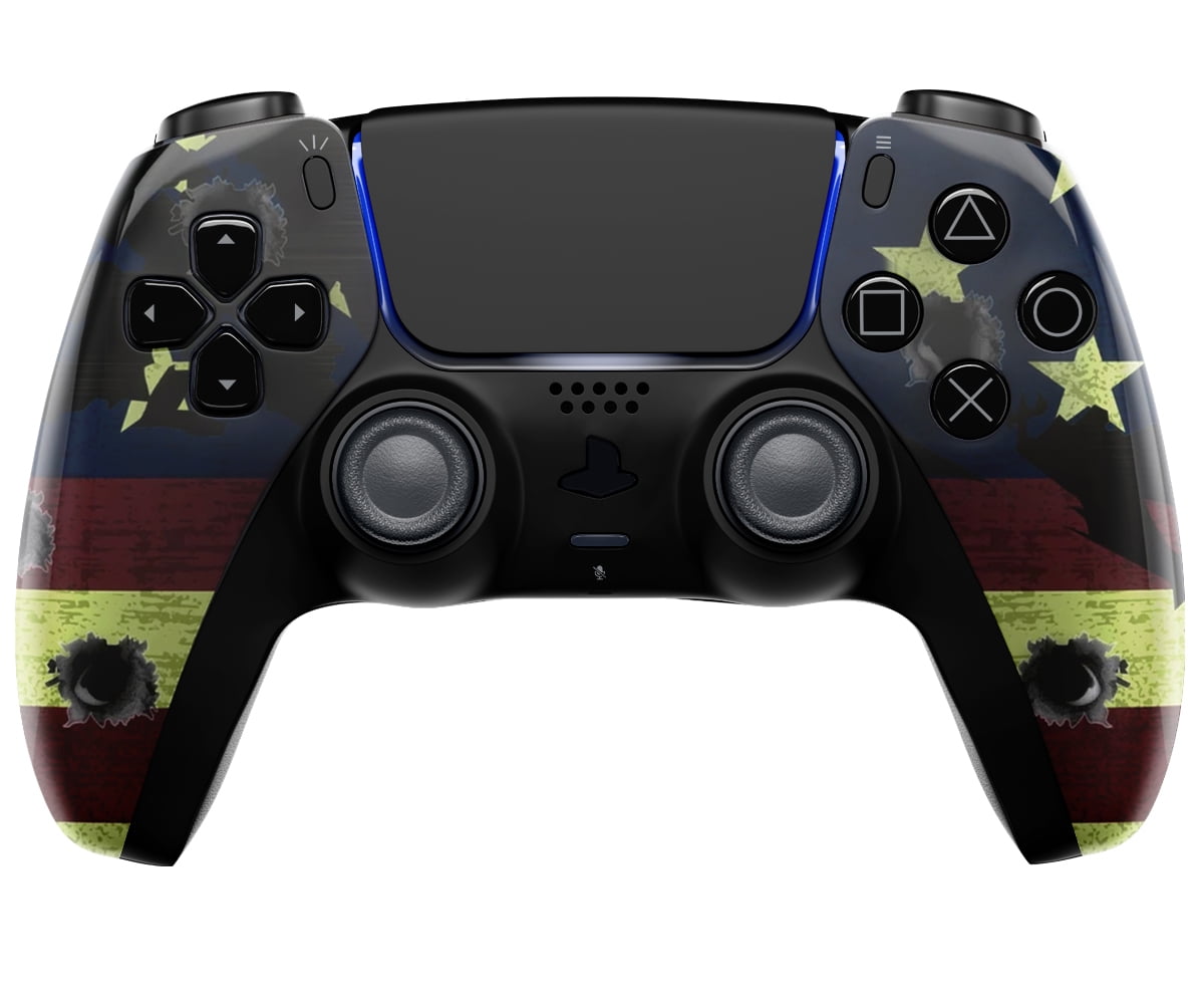 Electronics & Accessories Video Games Blue Stripe Flag PS5 PRO Custom ...