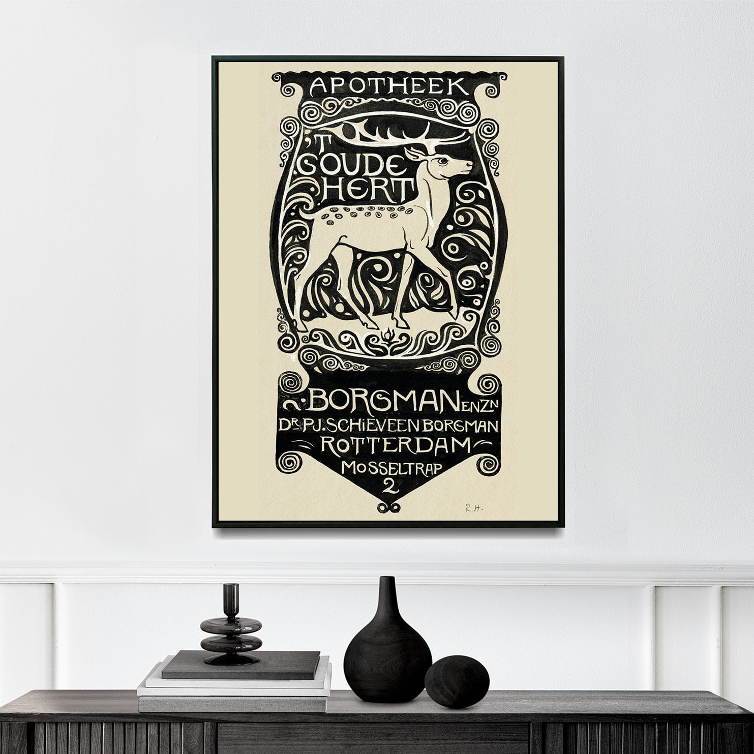 Vignette Pharmacy 't Goude Hert, Rotterdam - 1878–1938 | Richard Roland ...