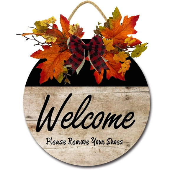 Eveokoki 11" Welcome Please Remove Your Shoes Sign, No Shoes Sign for ...