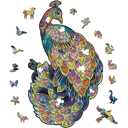 Magic Bird Wooden Puzzle Table - Puzzle Board Animal Shaped Puzzles ...