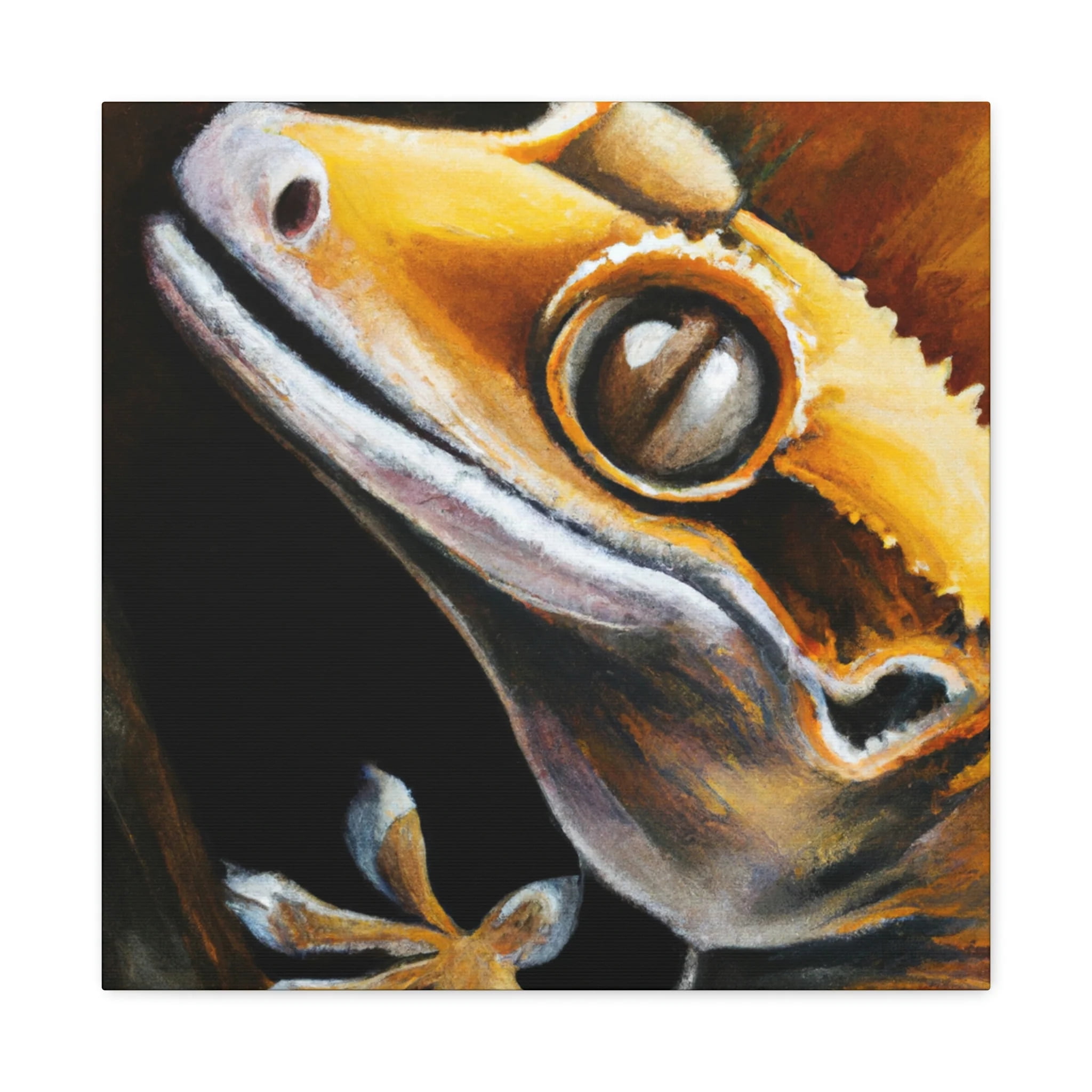 Crested Gecko Realism - Canvas - Walmart.com