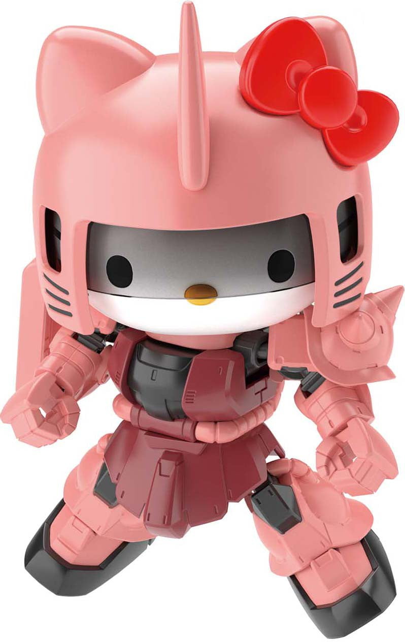 Sd Gundam Hello Kitty Ms 06s Chars Zaku Model Kit [gundam Cross
