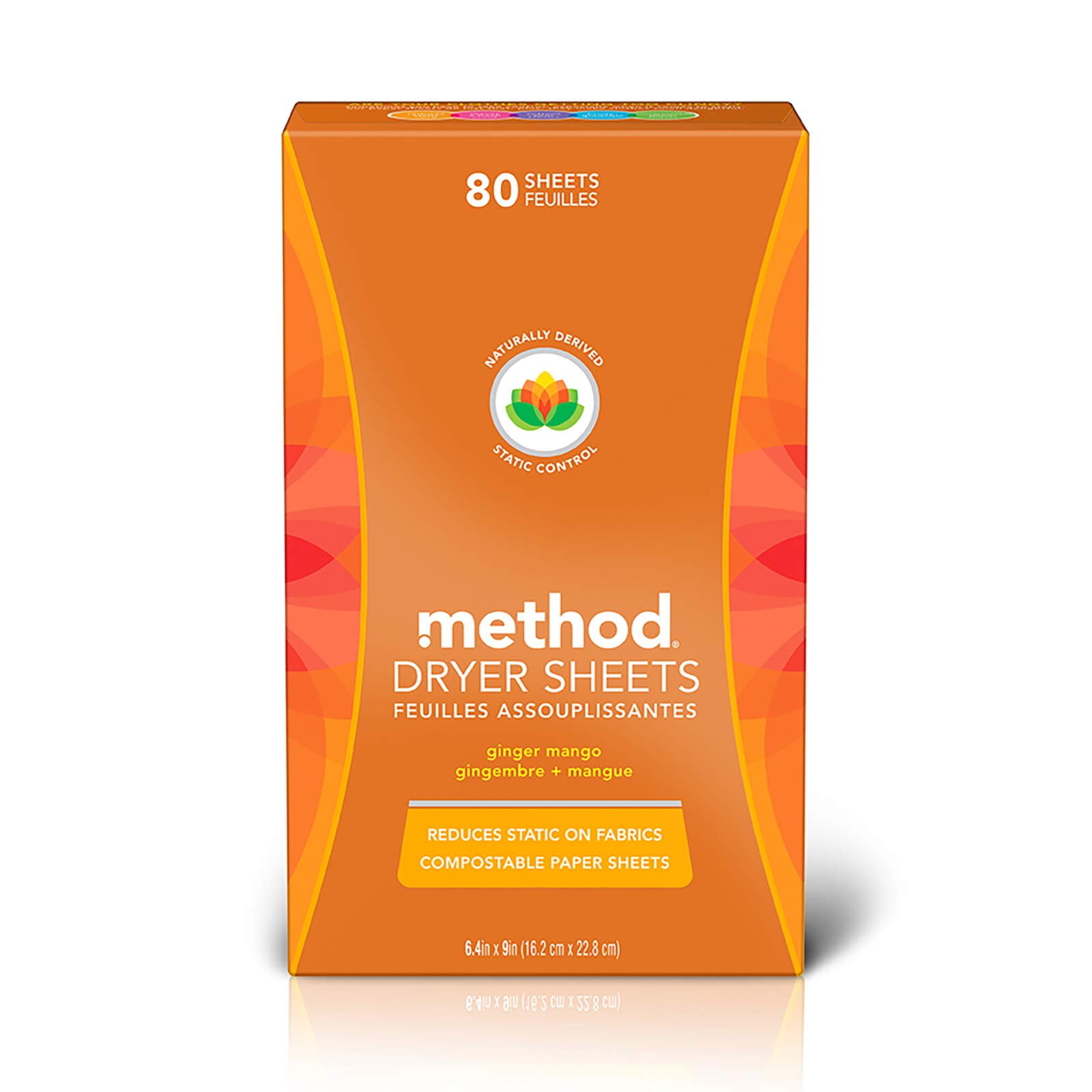 Secadora Method Ginger Mango, 80 hojas, 1 paquete | Walmart en línea