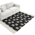 Bedroom Rug Carpet 3'x 5', Pet Paw Printed Washable Floor Carpet with ...