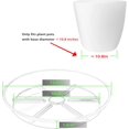 Plant Saucer Pot Tray 12 inch, 6 Packs Flower Planter Saucers and Drip ...