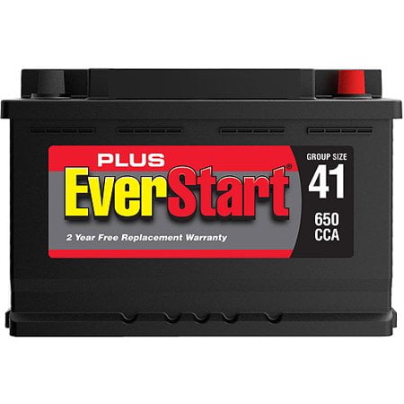 EverStart Plus Lead Acid Automotive Battery, Group Size 41 - Walmart ...