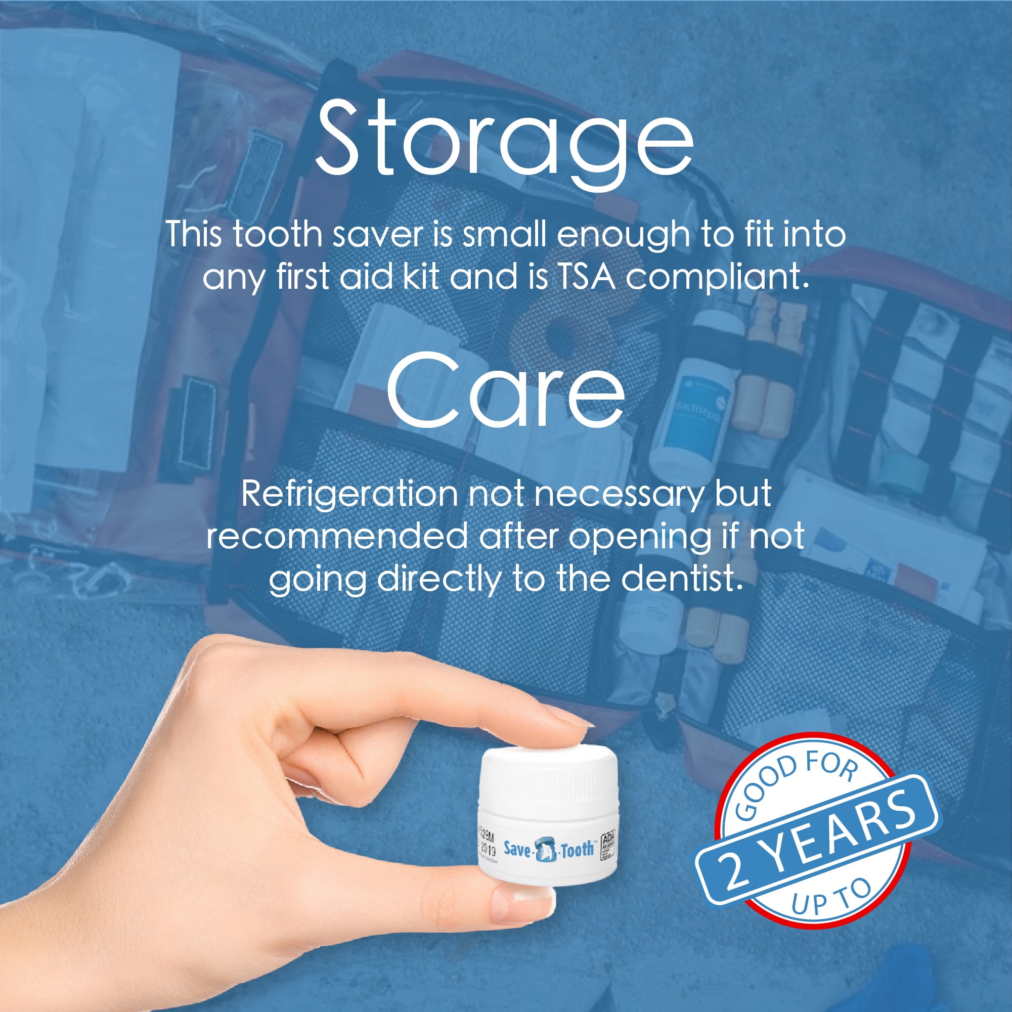 Save-A-Tooth Preserving Kit- Save up to 4 Knocked Out Teeth for up to ...