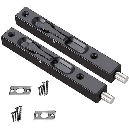 YERDGARY 2 Pieces Hidden Door Latch, Bolt Latch 304 Stainless Steel ...