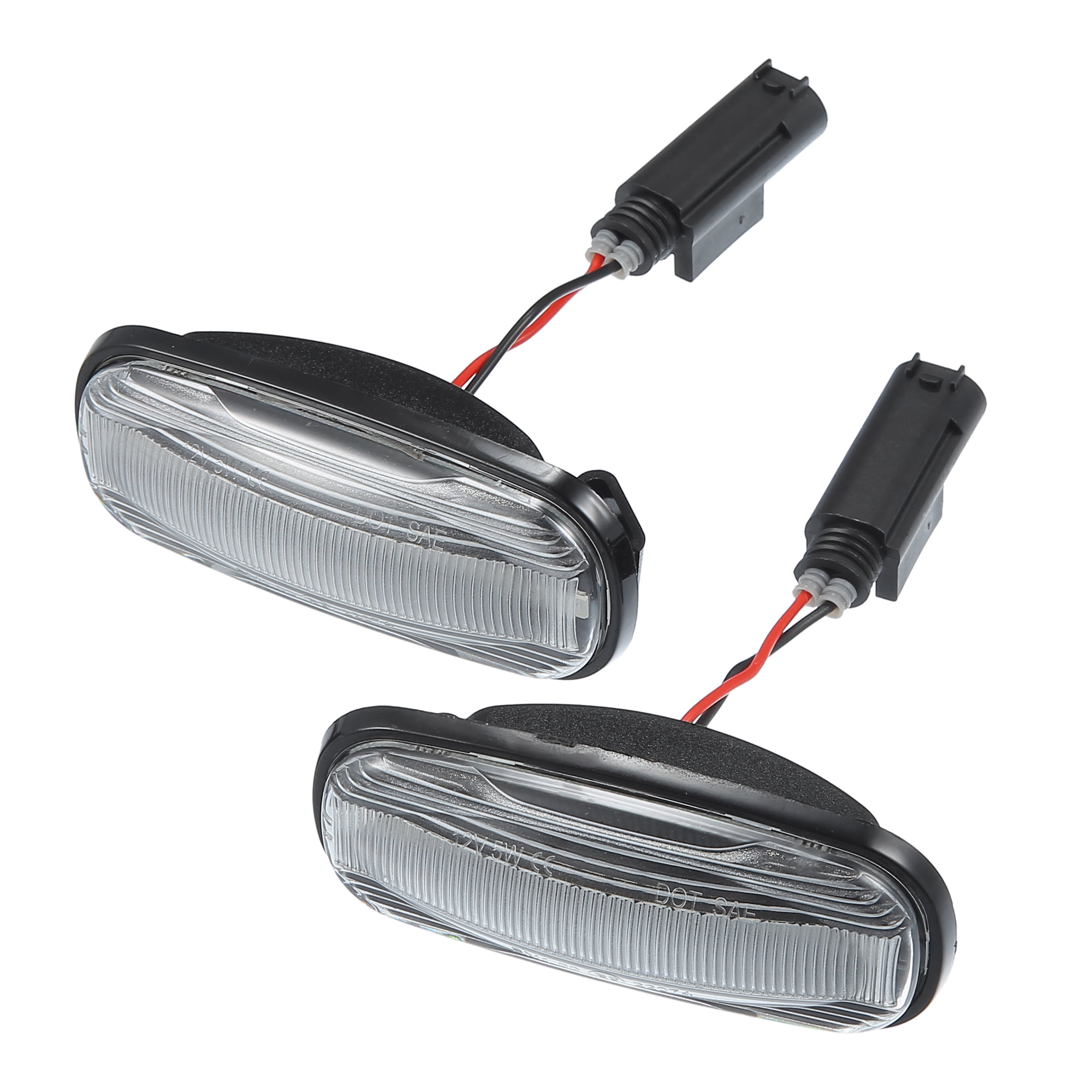 Pair LED Side Marker Light XGB000030 for Land Rover Freelander Clear ...