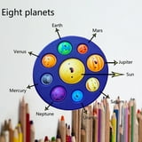 Kids Solar System Pop Press Fidget Toy, Eight Planets Mouse Bubble ...