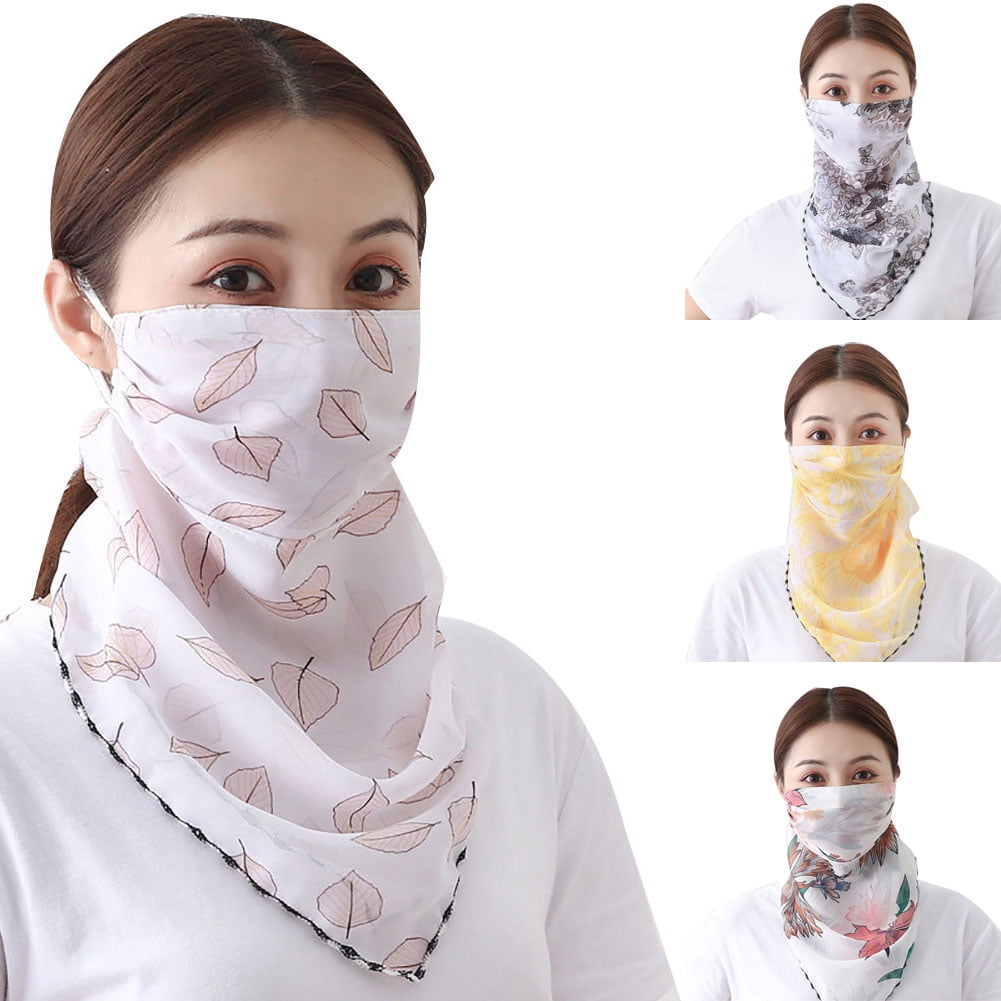 SPRING PARK Women Fashion Printed Scarf Women Anti UV Sun Breathable ...