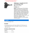 TPMS Sensor - Compatible with 2019 - 2023 Volkswagen Arteon 2020 2021 ...