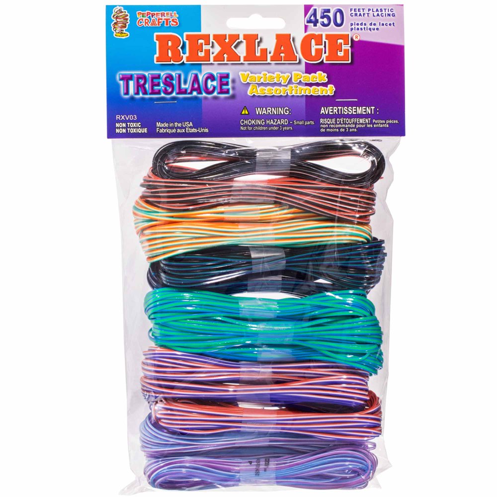 Craft County Rexlace Variety Pack of Plastic Craft Lacing for Key ...