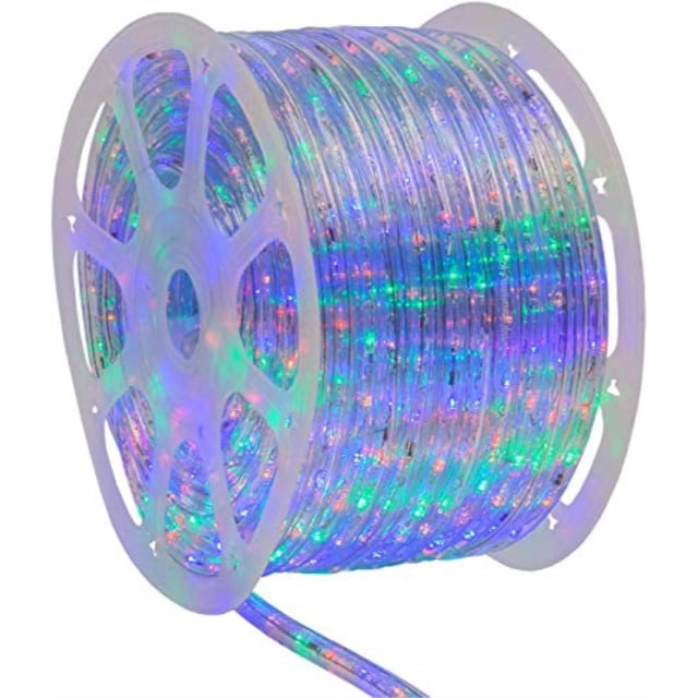 150' multicolor led rope light kit - light rope outdoor, christmas ...