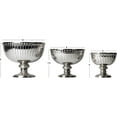 Koyal Wholesale Silver Metal Pedestal Bowl 10 x 8-Inch Floral Compote ... Koyal Wholesale Silver Metal Pedestal Bowl 10 x 8-Inch Floral Compote ...