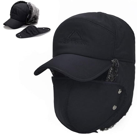 Winter Trapper Hats For Men Warm Trooper Hunting Hat With Ear Flaps ...