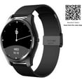Bean Tech Fusion Smart Watch for Android Devices, Black with Stainless Strap - Walmart.com